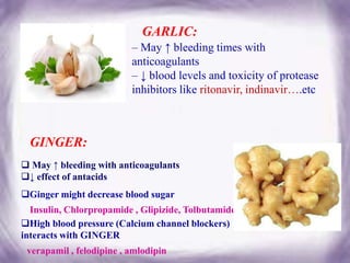 Herb drug interaction ppt by rupesh kumar | PPTX