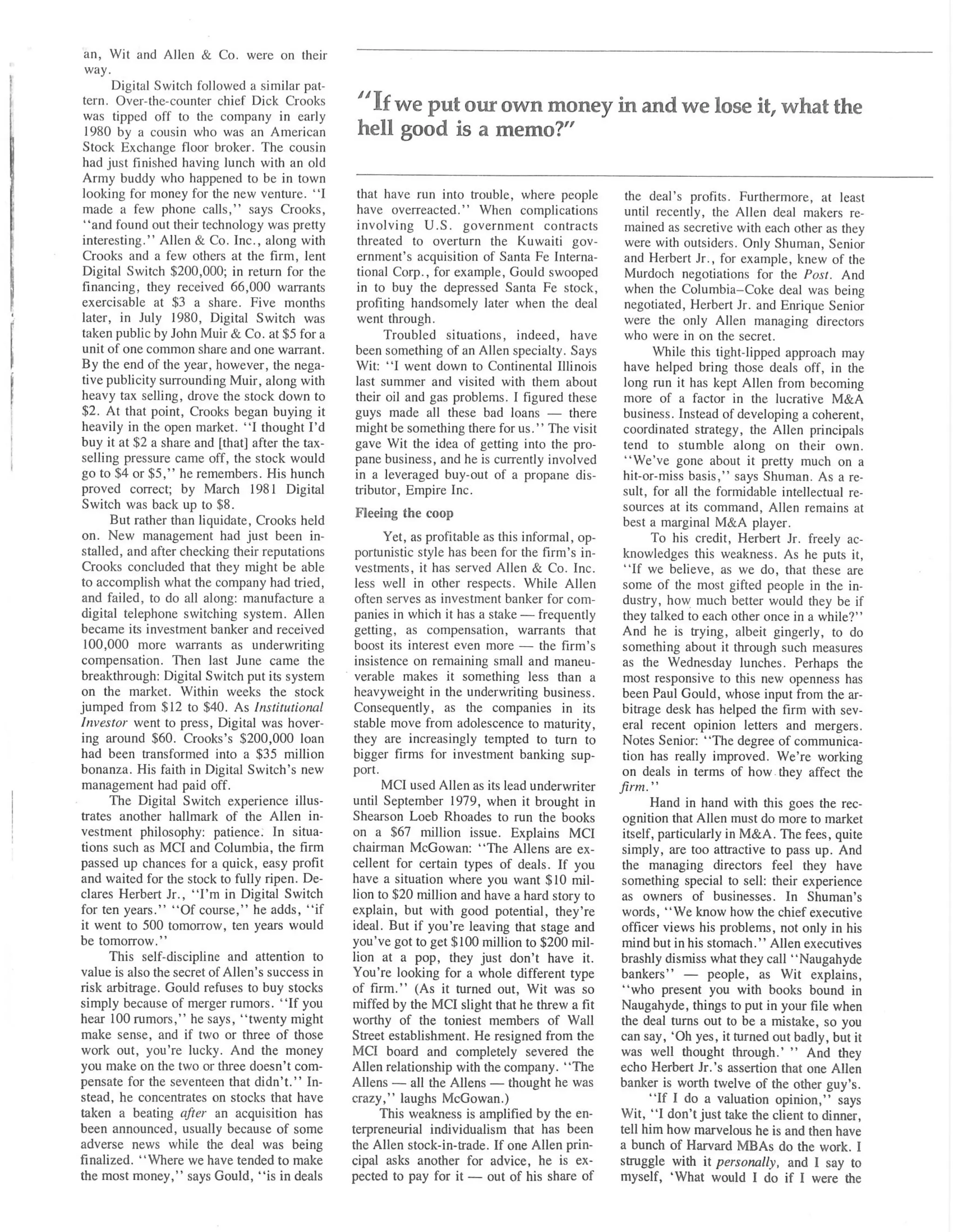 Herbert Allen | PDF