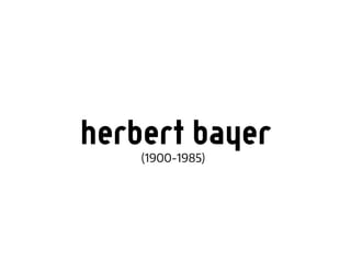 Herbert Bayer | PDF