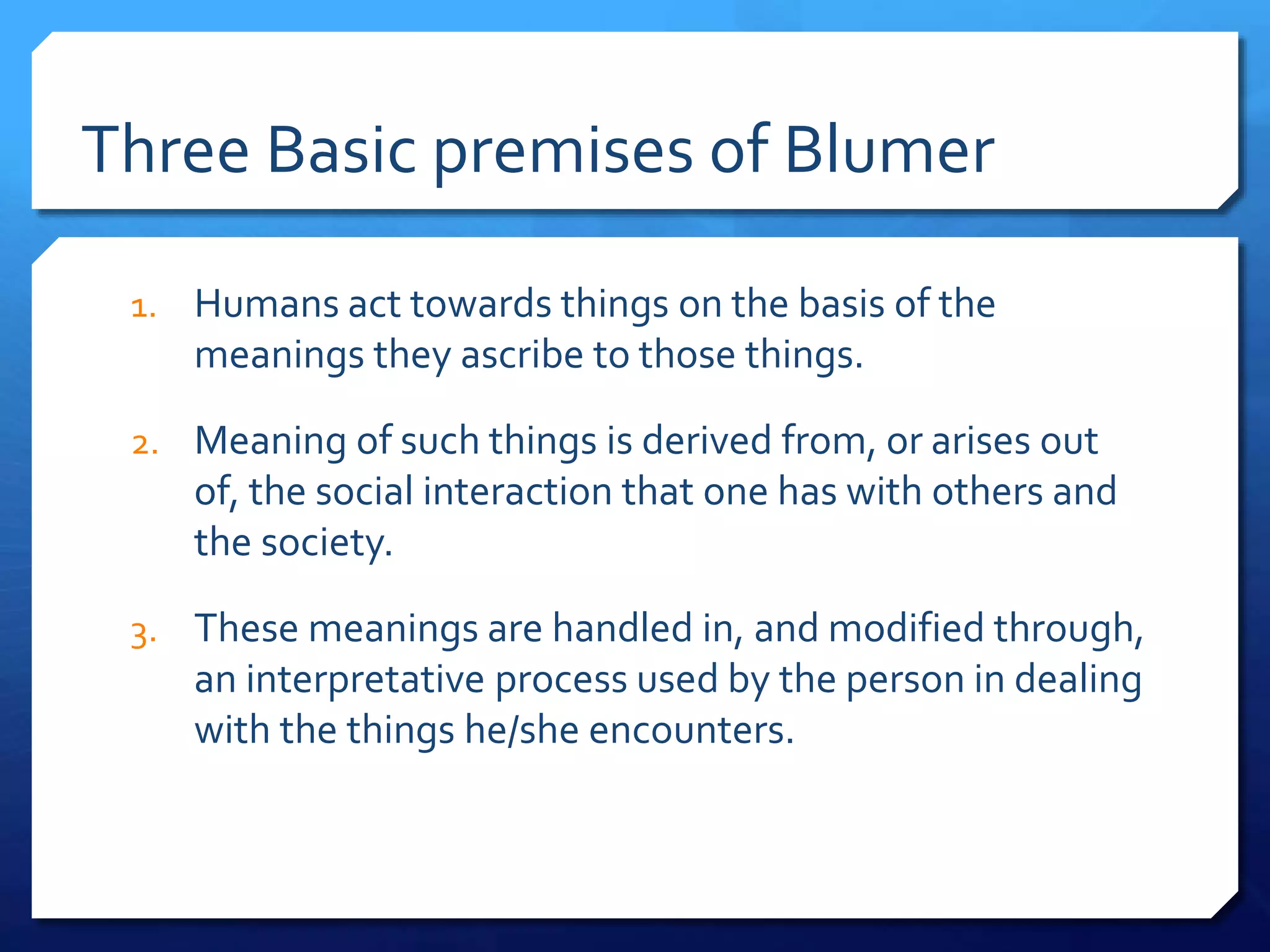 Herbert blumer | PPTX