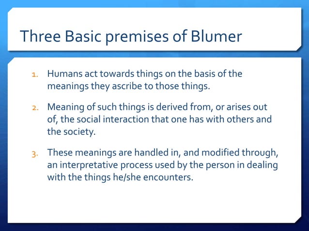 Herbert blumer | PPTX