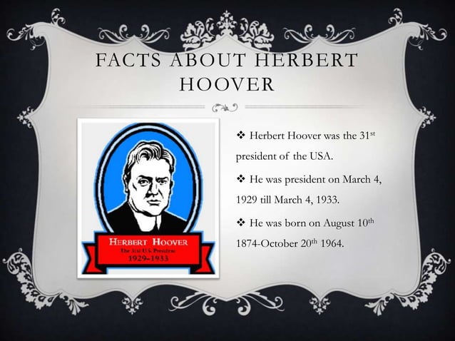 Herbert hoover | PPT