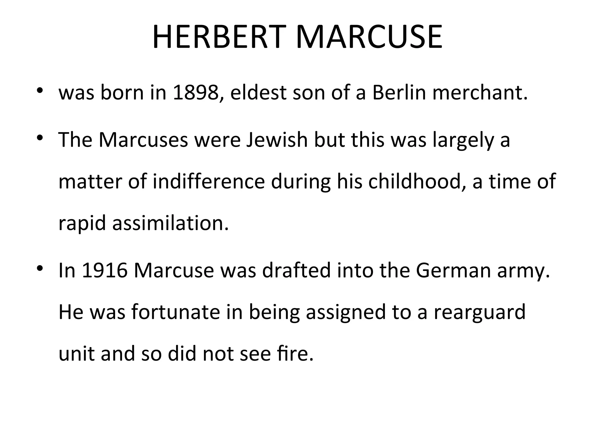 Herbert marcuse | PPT