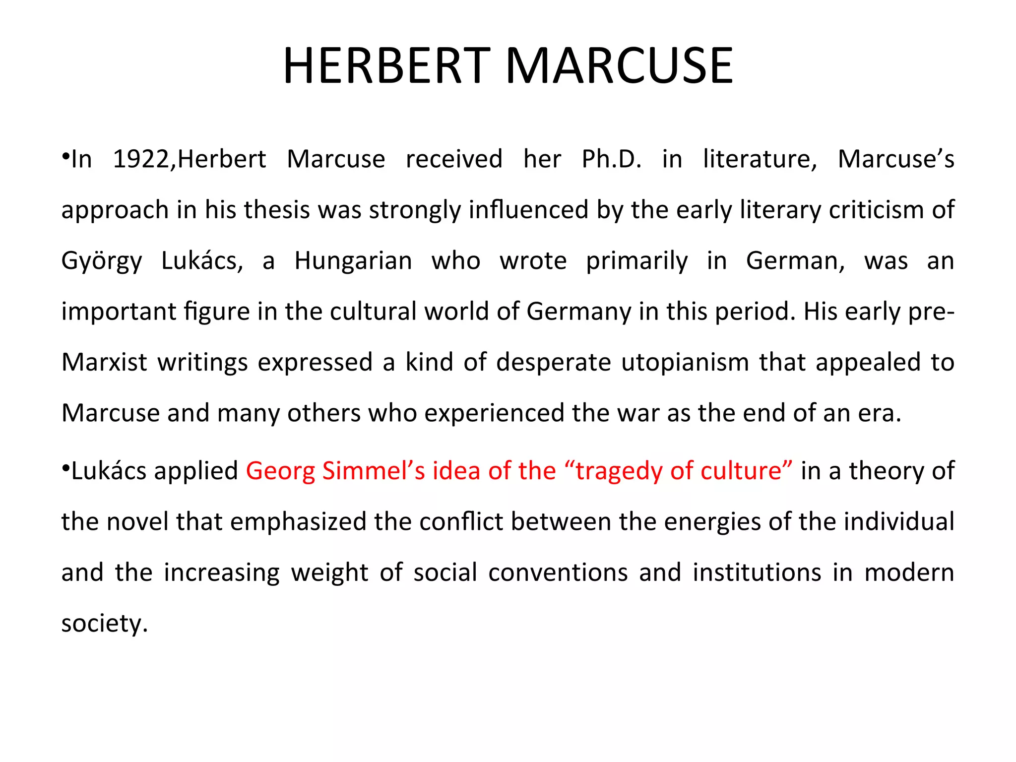 Herbert marcuse | PPT