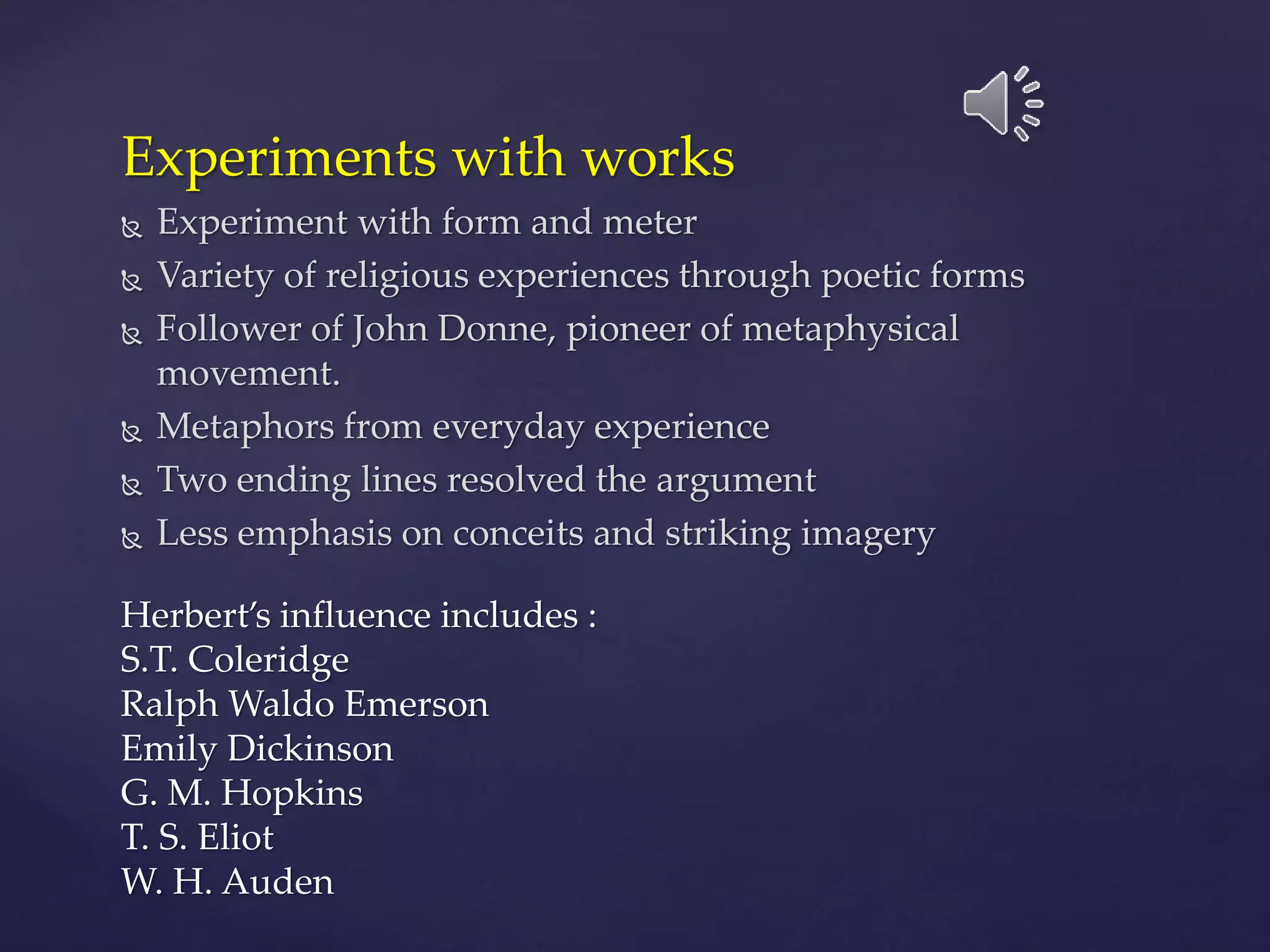 George Herbert ppt | PPTX
