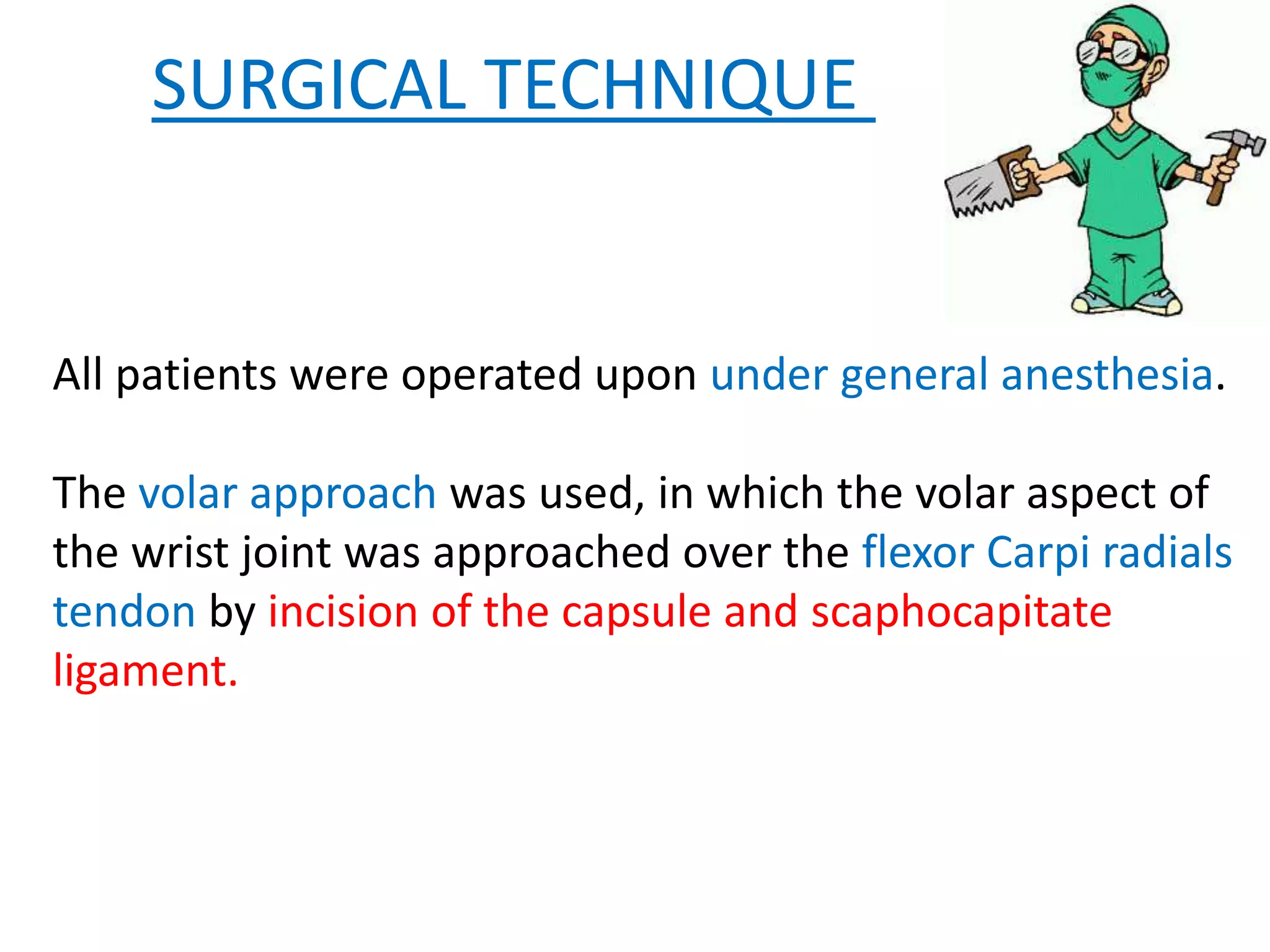 Herbert screw fixation and bone graft in nonunited scaphoid | PPTX