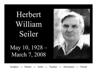 Herbert Seiler International Artist | PDF