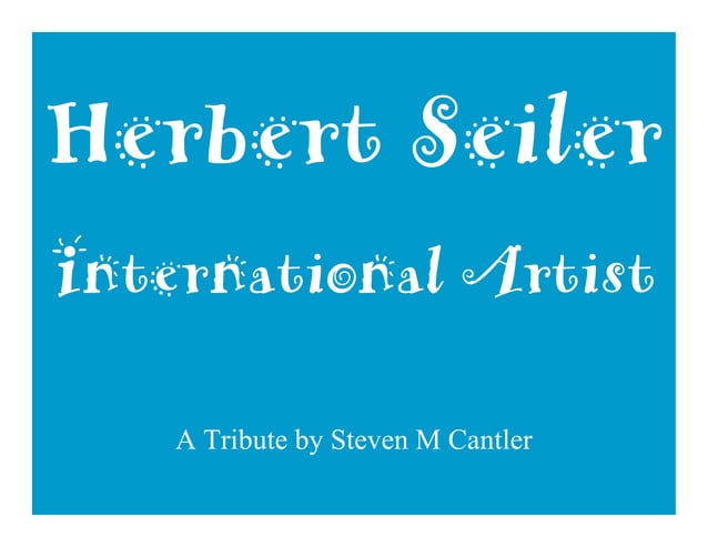 Herbert Seiler International Artist | PDF
