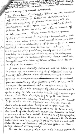 A J Herbertson and his work by J F Unstead | PDF