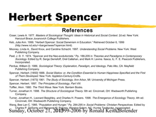 Social Darwinism Herbert Spencer