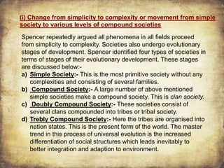 Herbert Spencer's Theory of Social Evolution & Organic Analogy | PPTX