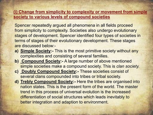 Herbert Spencer's Theory of Social Evolution & Organic Analogy | PPTX