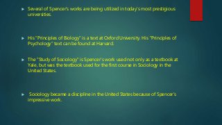 Herbert Spencer. | PPTX