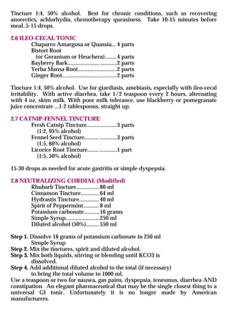 Herb formulas