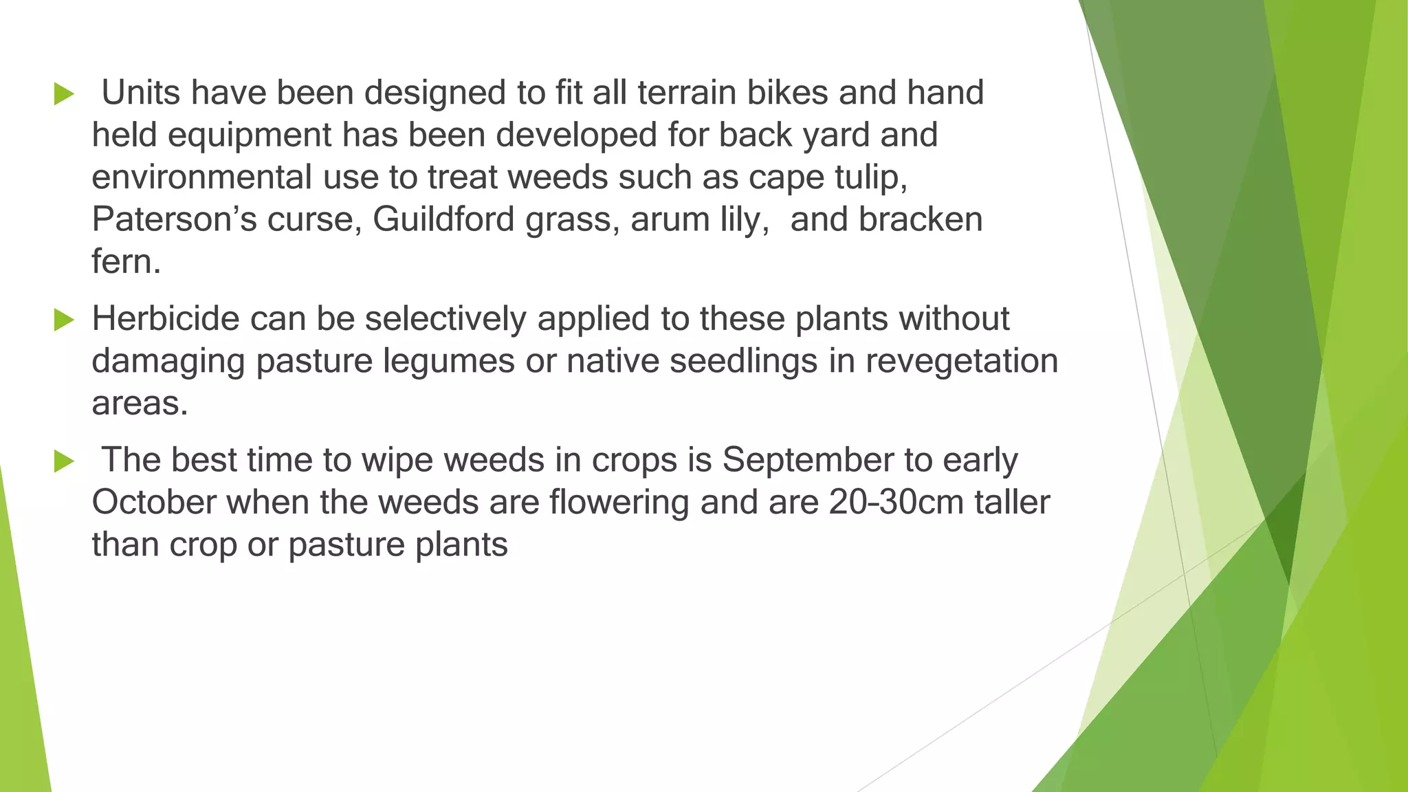 HERBICIDE APPLICATION TECHNIQUES.pptx
