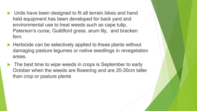 HERBICIDE APPLICATION TECHNIQUES.pptx | Gardening | Home & Garden