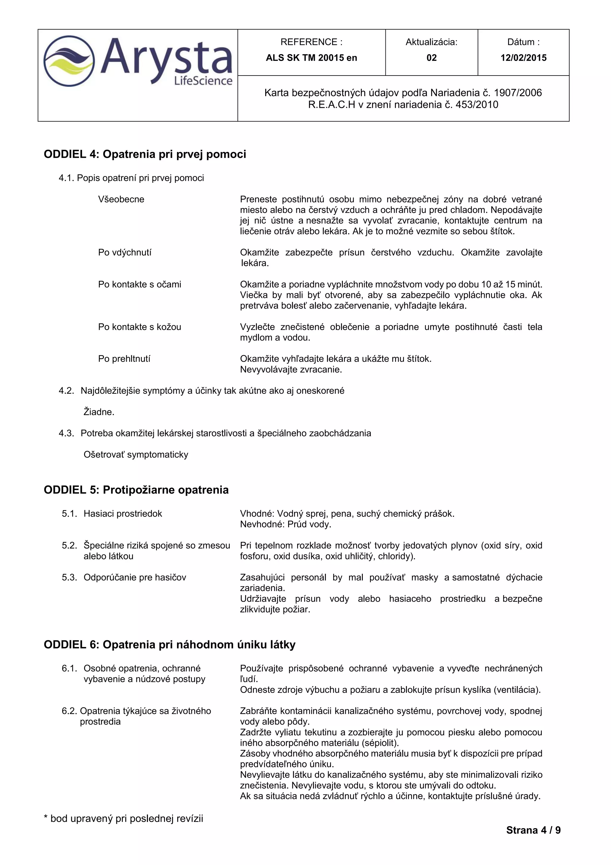 Herbicide centurion plus msds | PDF