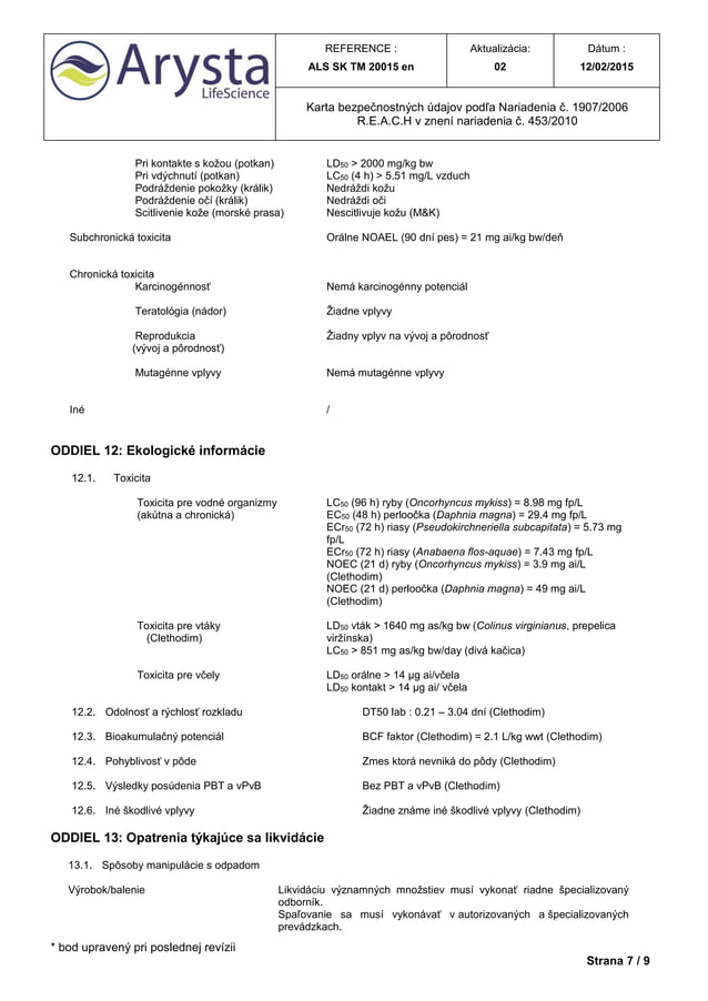 Herbicide centurion plus msds | PDF