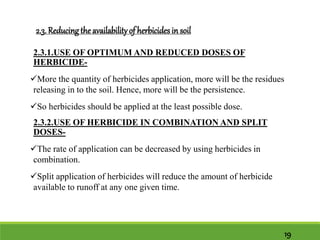 Herbicide residue management | PPTX