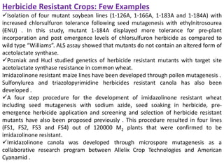Herbicide resistance breeding | PPTX
