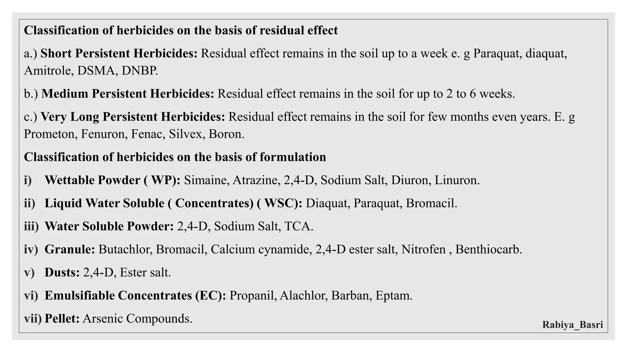 Herbicides: Classification | PPTX