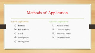 Herbicides- Classification, Formulation & Method of Application.pptx