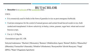 Herbicides chemical properties and uses | PPTX