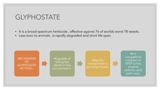 HERBICIDES RESISTANCE For the plant and multiple uses of crops | PDF