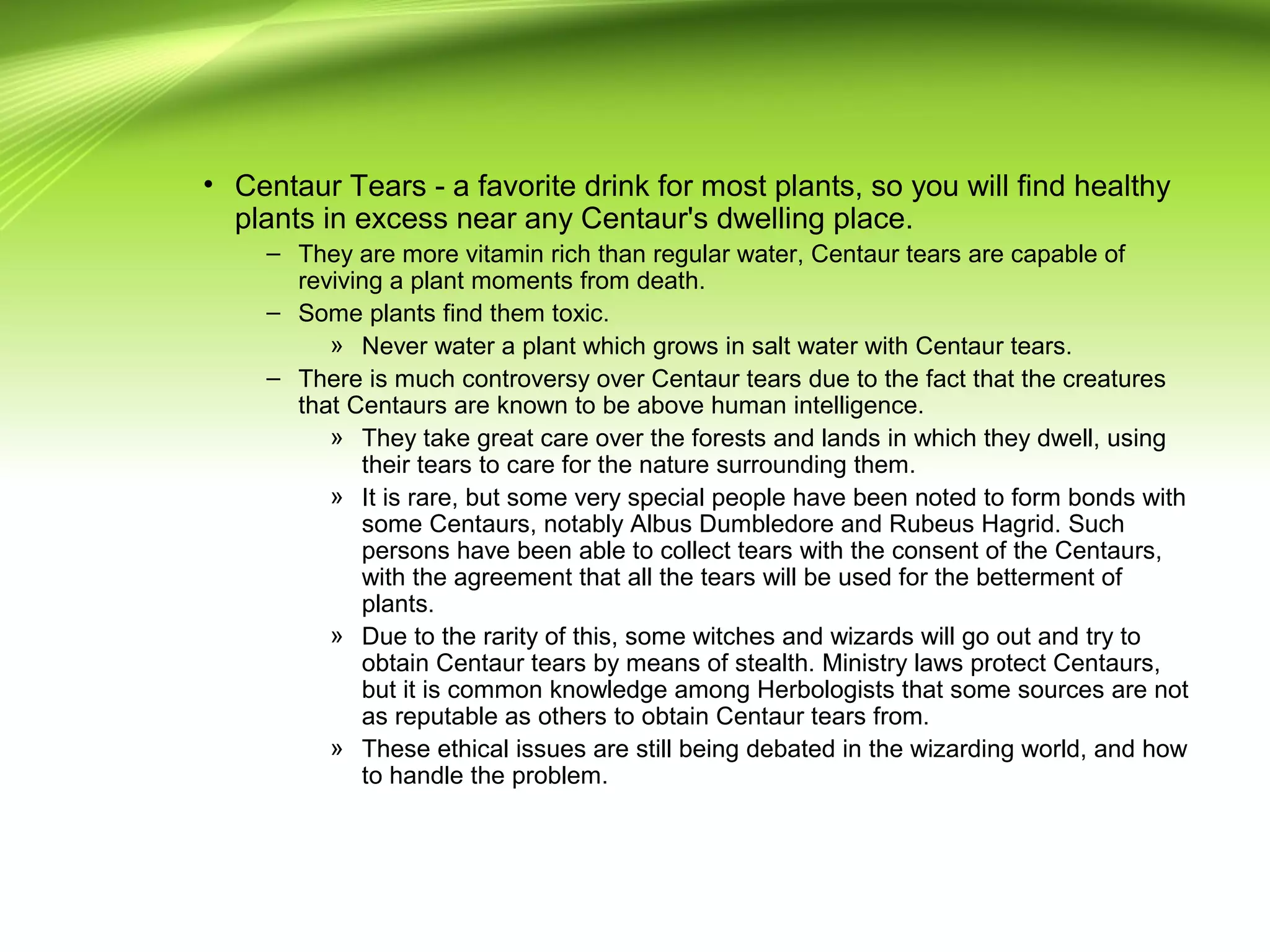 Herbology 101 review assignment | PPT