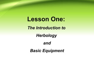 Herbology 101 review assignment | PPT