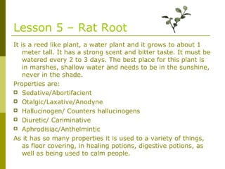 Herbology review HiH | PPT