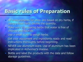 Herb preparation | PPSX