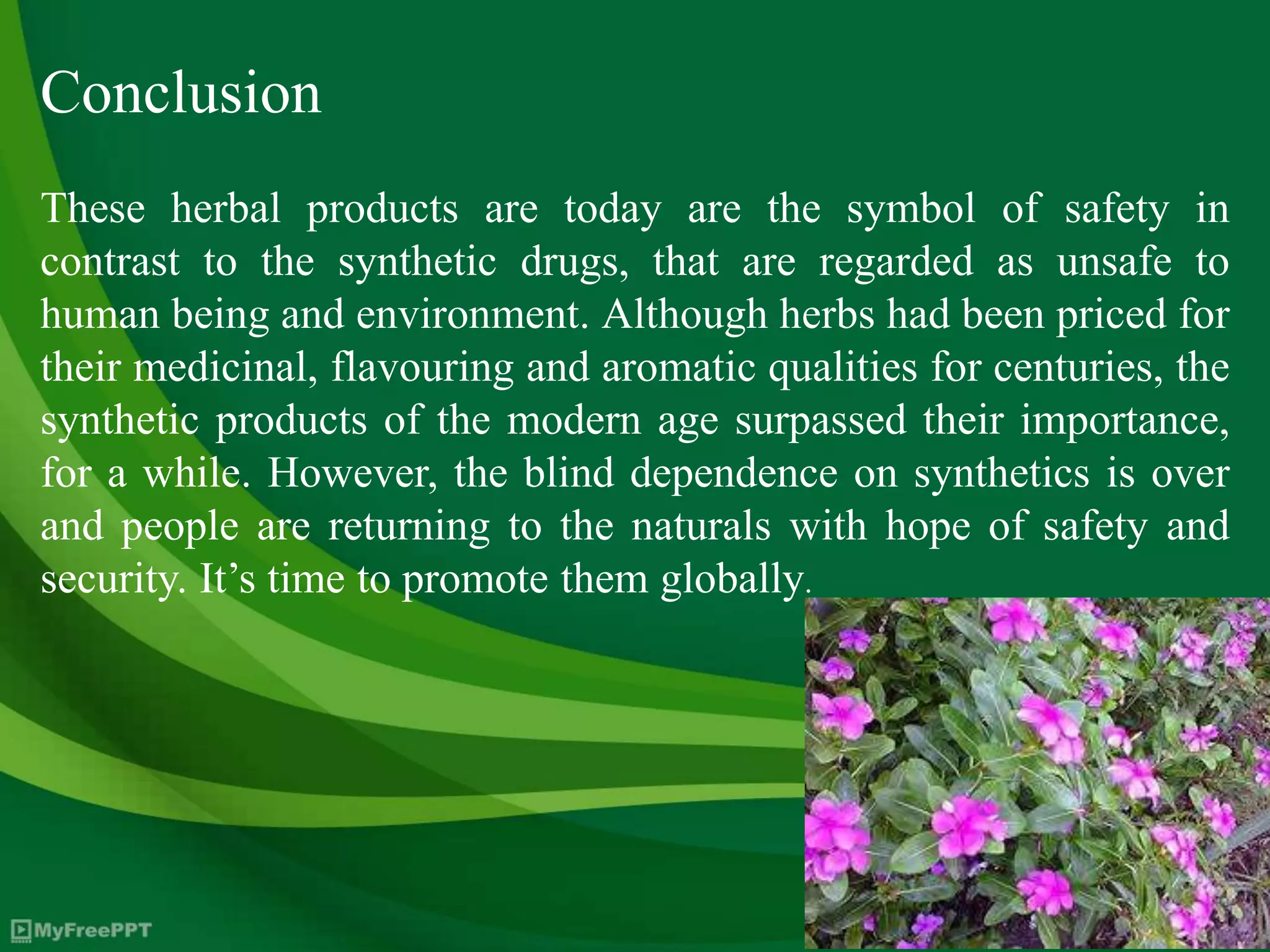 Medicinal plants and their importance | PPTX