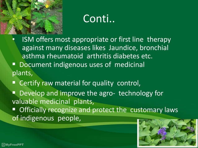 Medicinal plants and their importance | PPTX | Herbs and Supplements ...