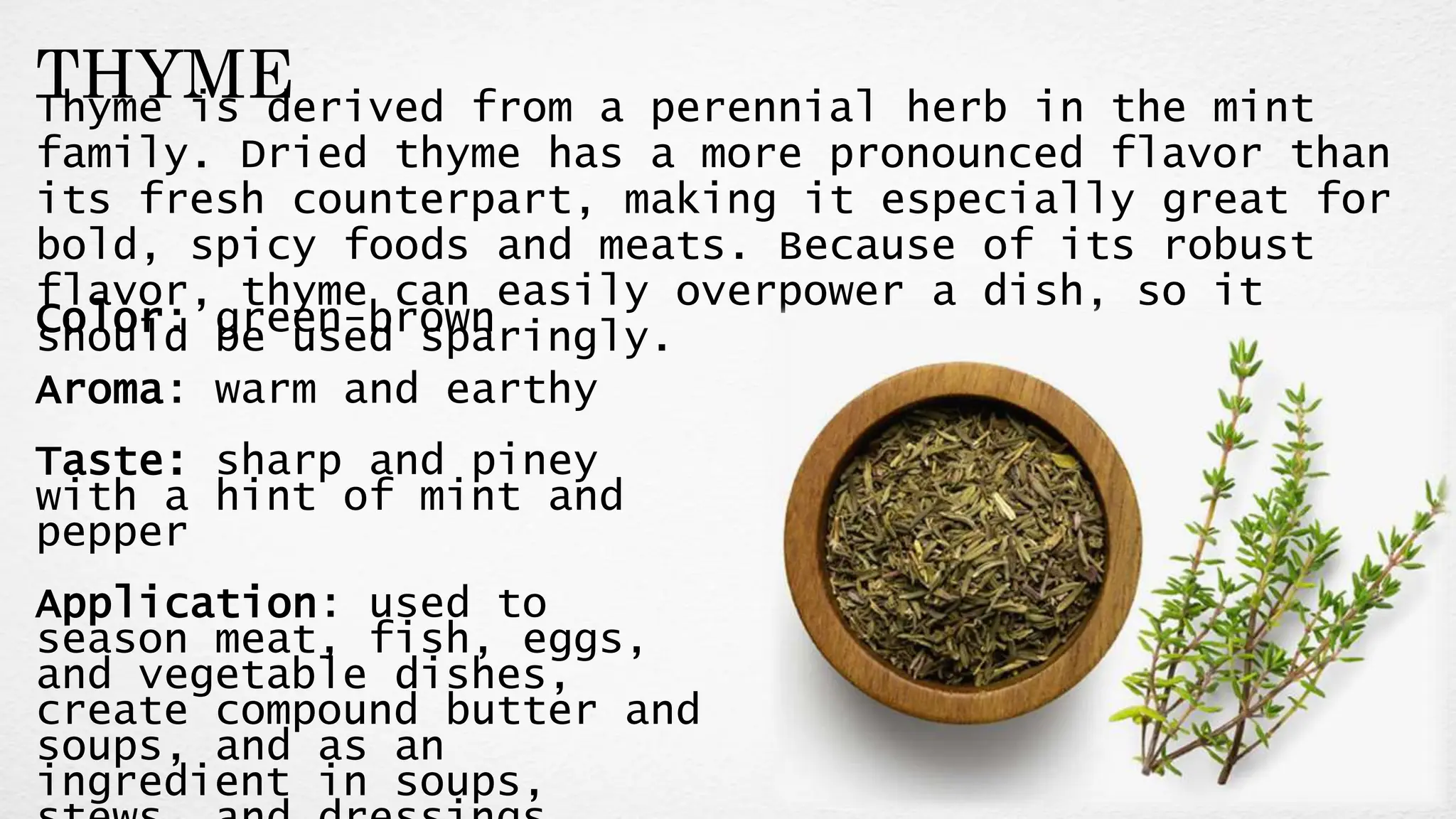 Herbs and Spices and its classifications | PPTX