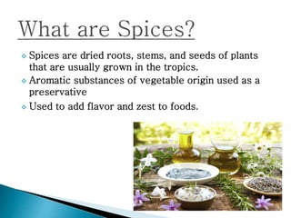 Herbs and spices | PPT