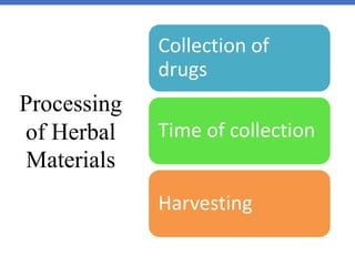 Herbs as Raw Materials | PPTX