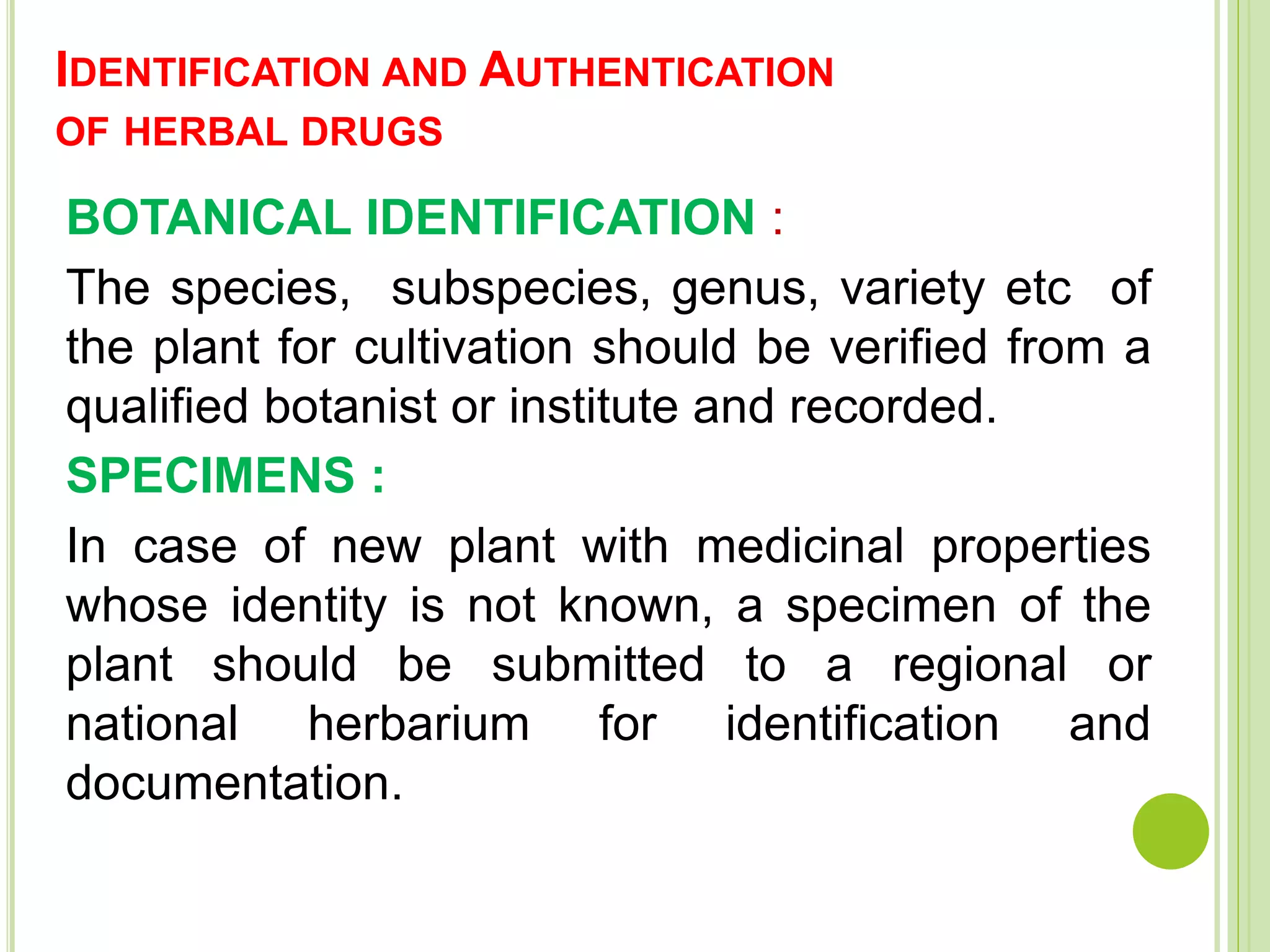 Herbs as raw materials.ppt by Dr.U.Srinivasa, Professor and Head ...