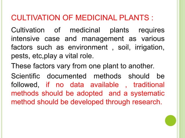 Herbs as raw materials.ppt by Dr.U.Srinivasa, Professor and Head ...