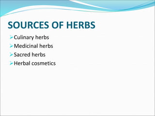 Herbs as raw materials.ppt
