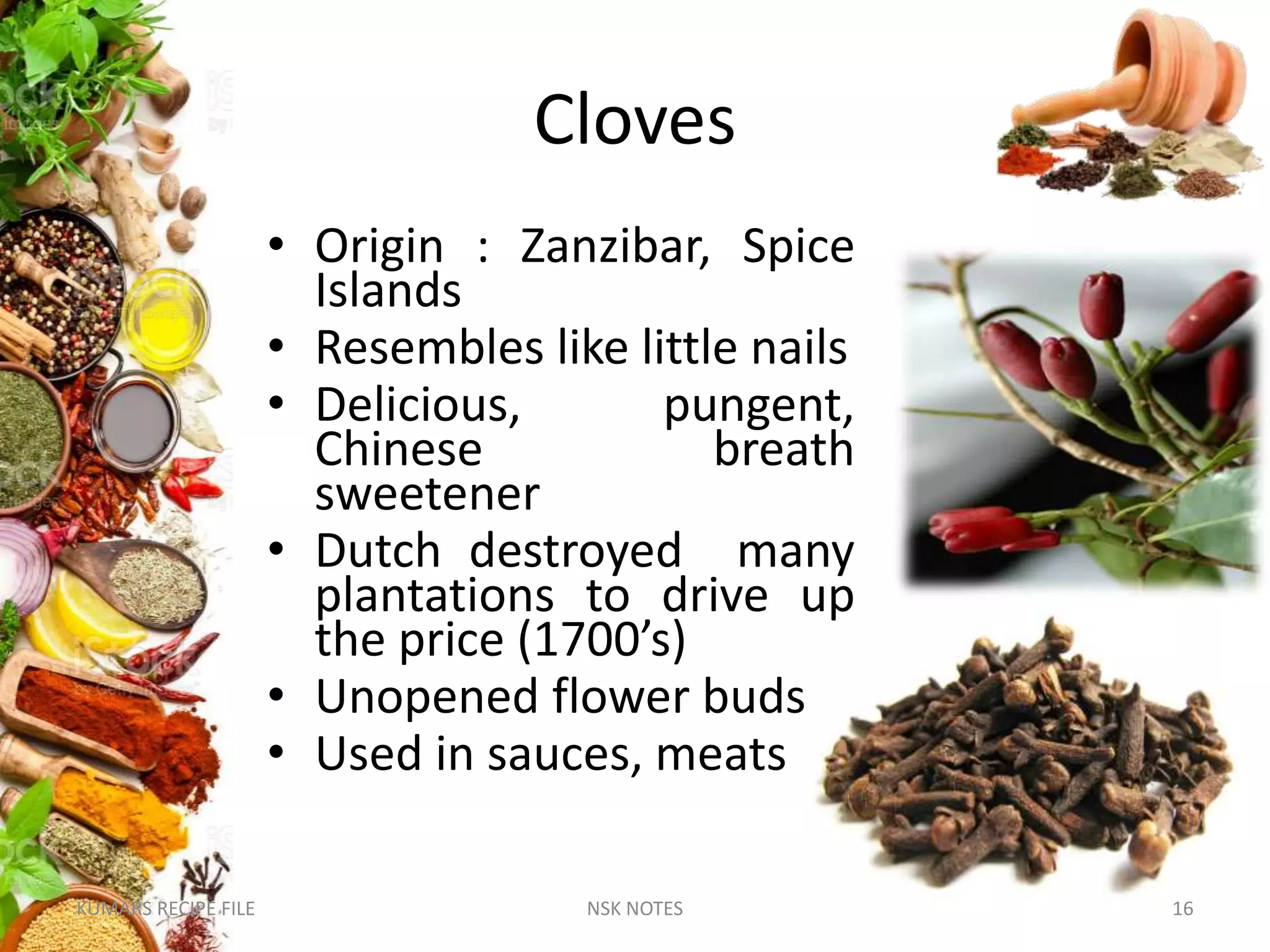 Herbs & spices | PPTX