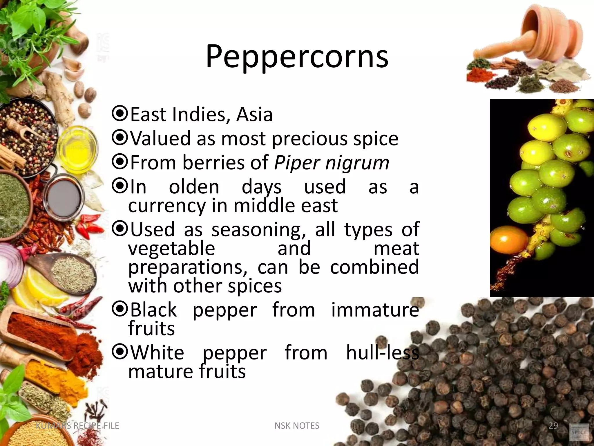 Herbs & spices | PPTX