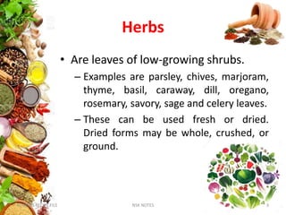 Herbs & spices | PPT