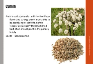 Herbs & spices knowledge/ chefqtrainer.blogspot.com | PPT