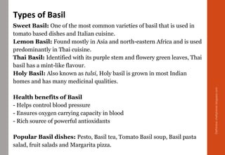 Herbs & spices knowledge/ chefqtrainer.blogspot.com | PPT