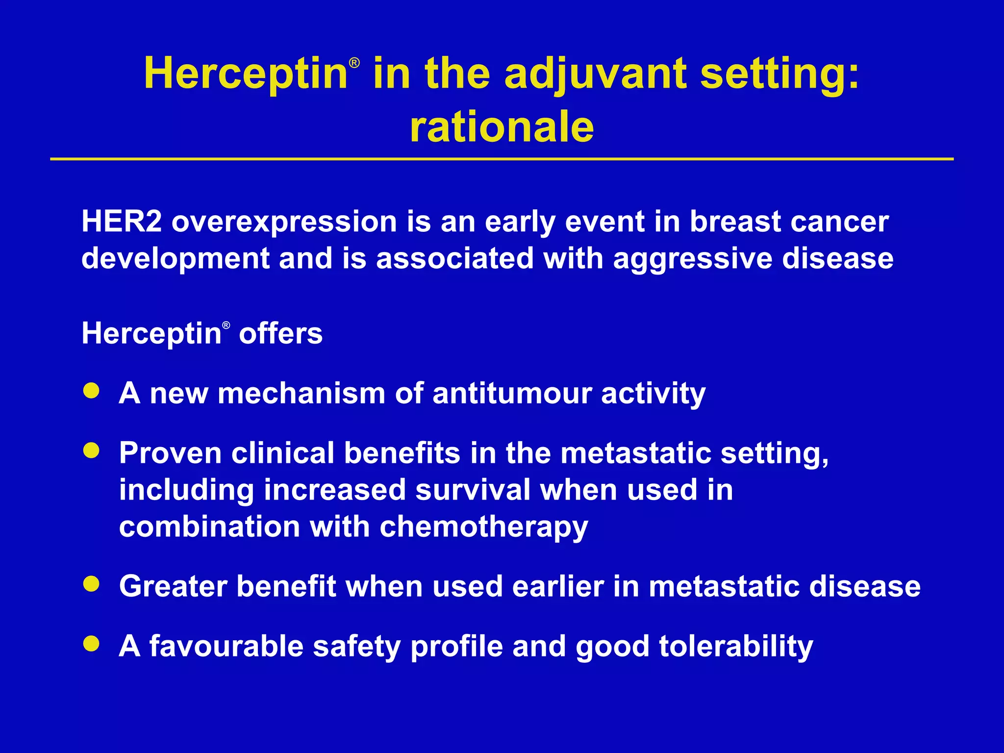 Herceptin® In The Adjuvant Setting | PPT