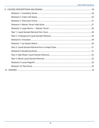 NASA Human Exploration Rover Challenge 2023 HandBook | PDF