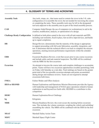 NASA Human Exploration Rover Challenge 2023 HandBook | PDF