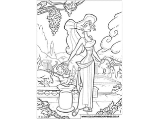 Hercules And Meg Coloring Pages