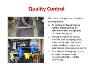 Electric Cranes & Hoist By HERC Material Handling LLP | PPT